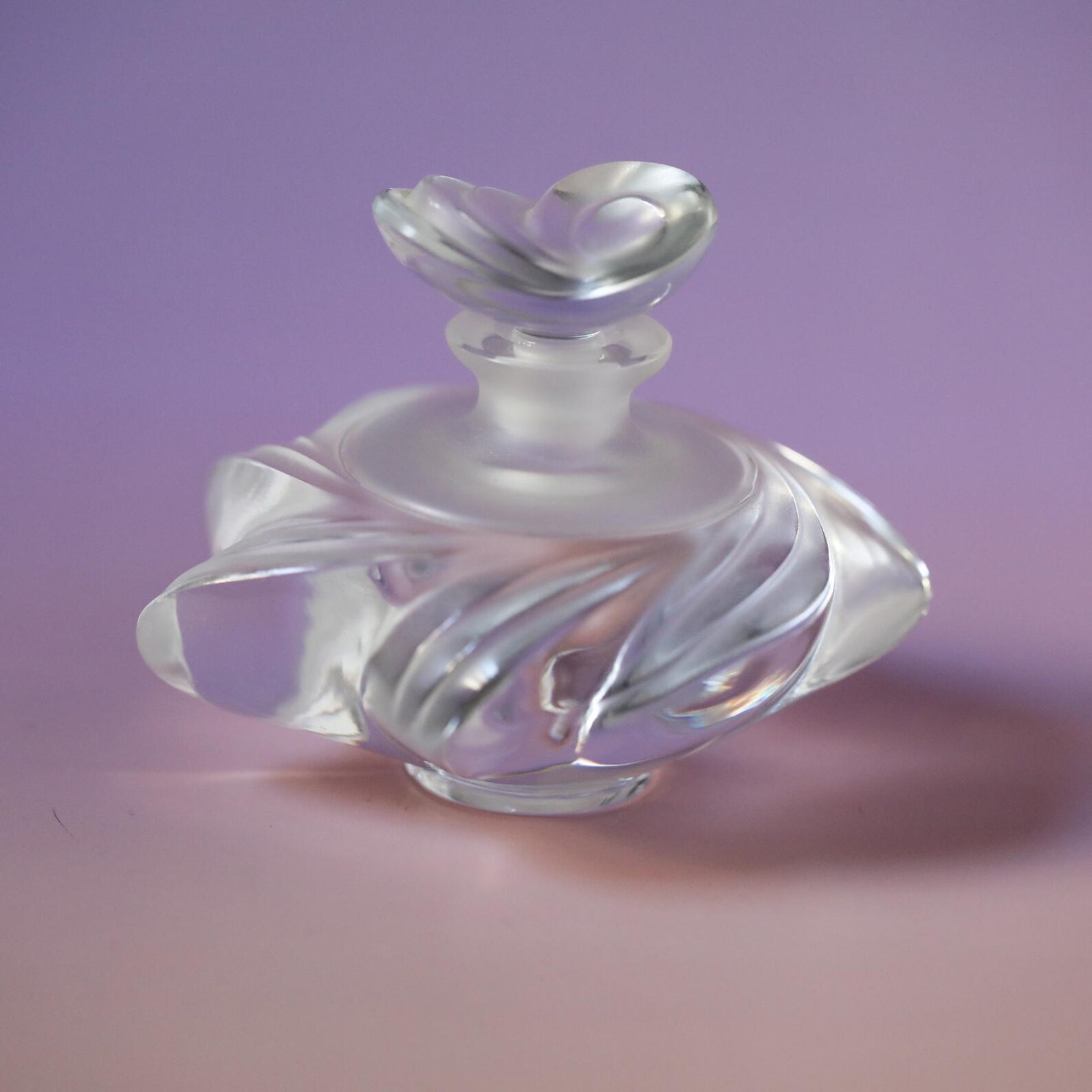 Vintage Lalique Crystal Perfume Bottle Samoa in Excellent Condition ...