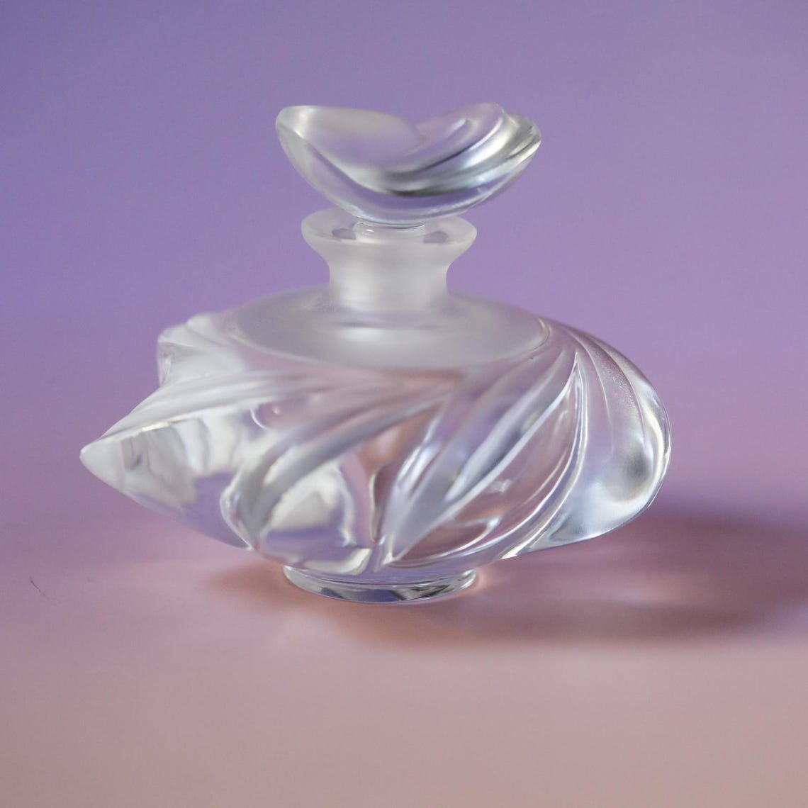 Vintage Lalique Crystal Perfume Bottle Samoa in Excellent Condition ...
