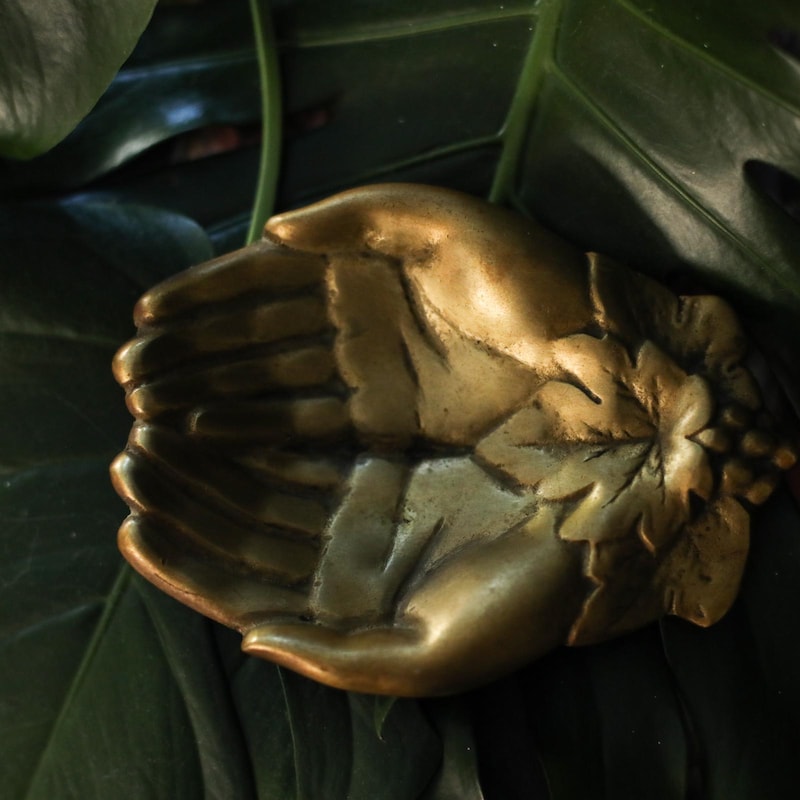 Brass Hand - Etsy