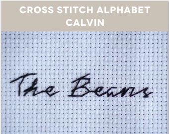 back stitch cursive font