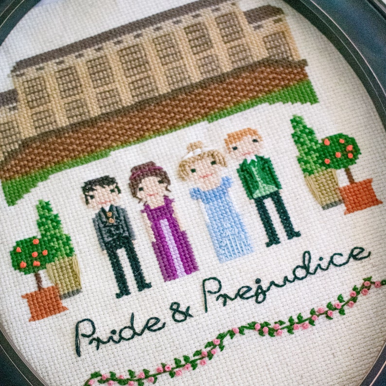 Stitch People Pride and Prejudice Cross-stitch Patterns for Jane Austen ...