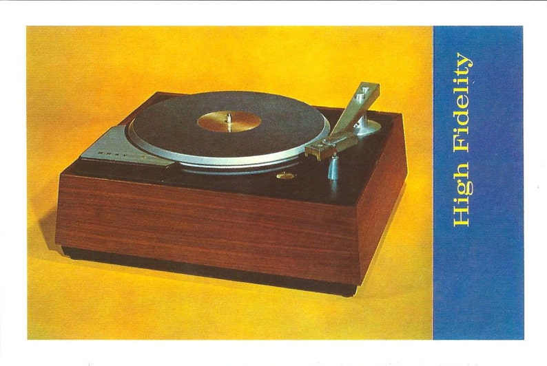 High Fidelity Record Player (3.5" X 5.5" Postcard) - Etsy