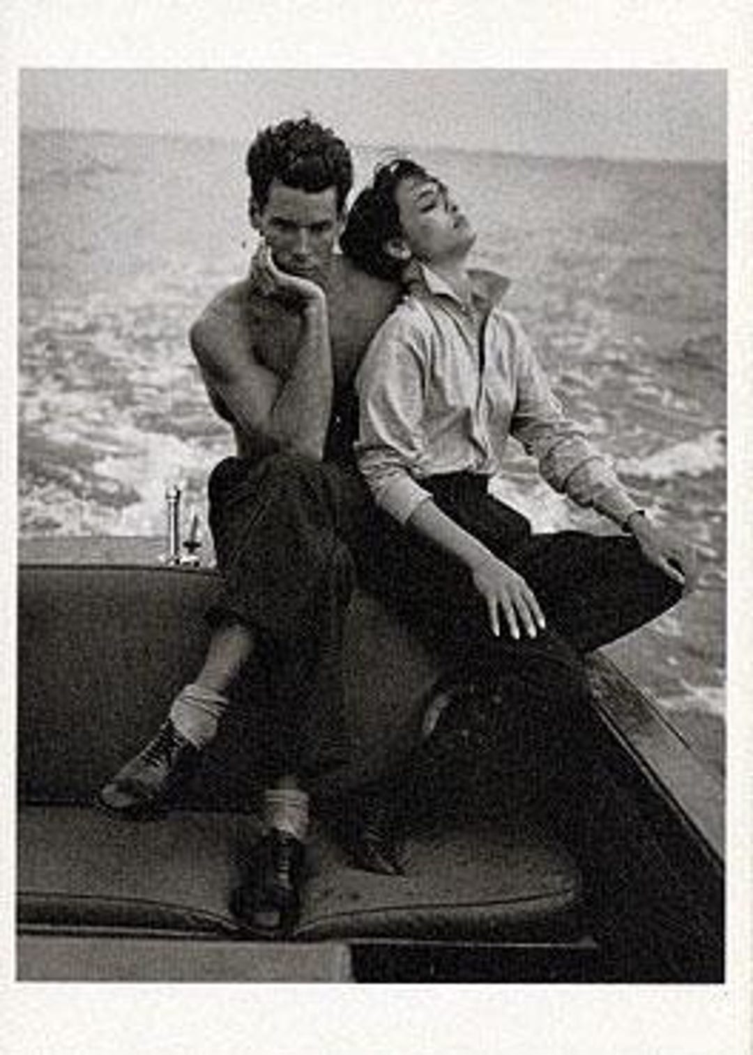 Bruce and Talisa on My Chris Craft, Bellport, 1982 by Bruce Weber ...