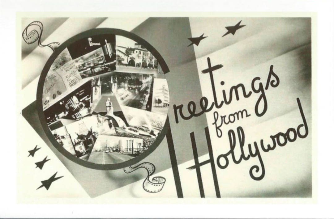 Greetings From Hollywood (postcard) - Etsy