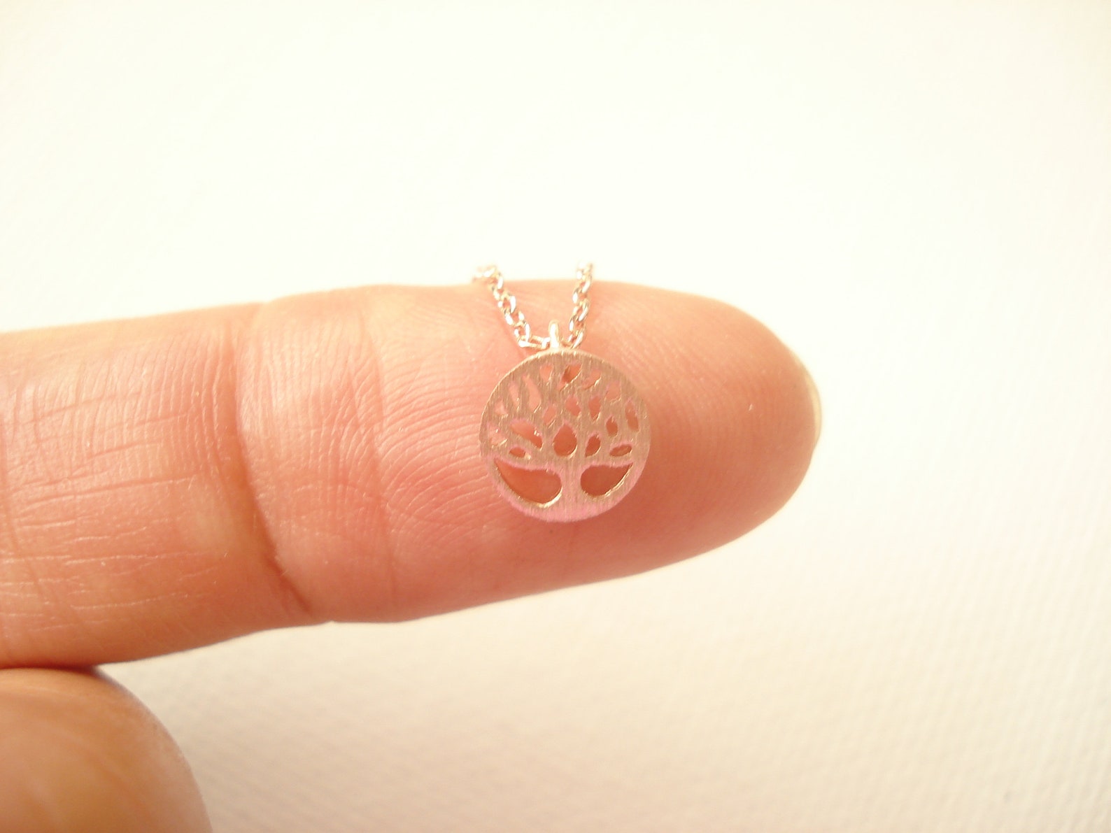 Tiny Tree Necklace...gold, Silver or Rose Gold, Simple Tree of Life ...