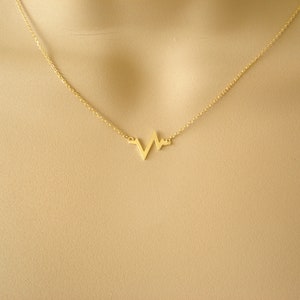 Heart Beat Necklace..simple Everyday Jewelry, Minimalist, Modern Heart ...
