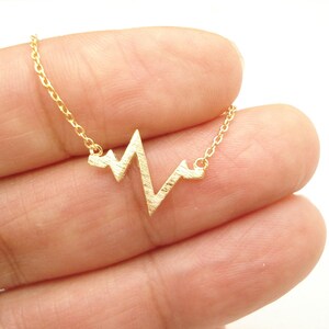 Heart Beat Necklace..simple Everyday Jewelry, Minimalist, Modern Heart ...