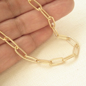 Gold Link Chain Necklace...custom Length Thick Chunky Chain, Long ...