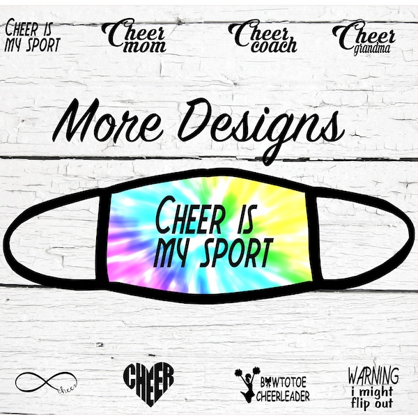 Cheer Face Masks - Etsy