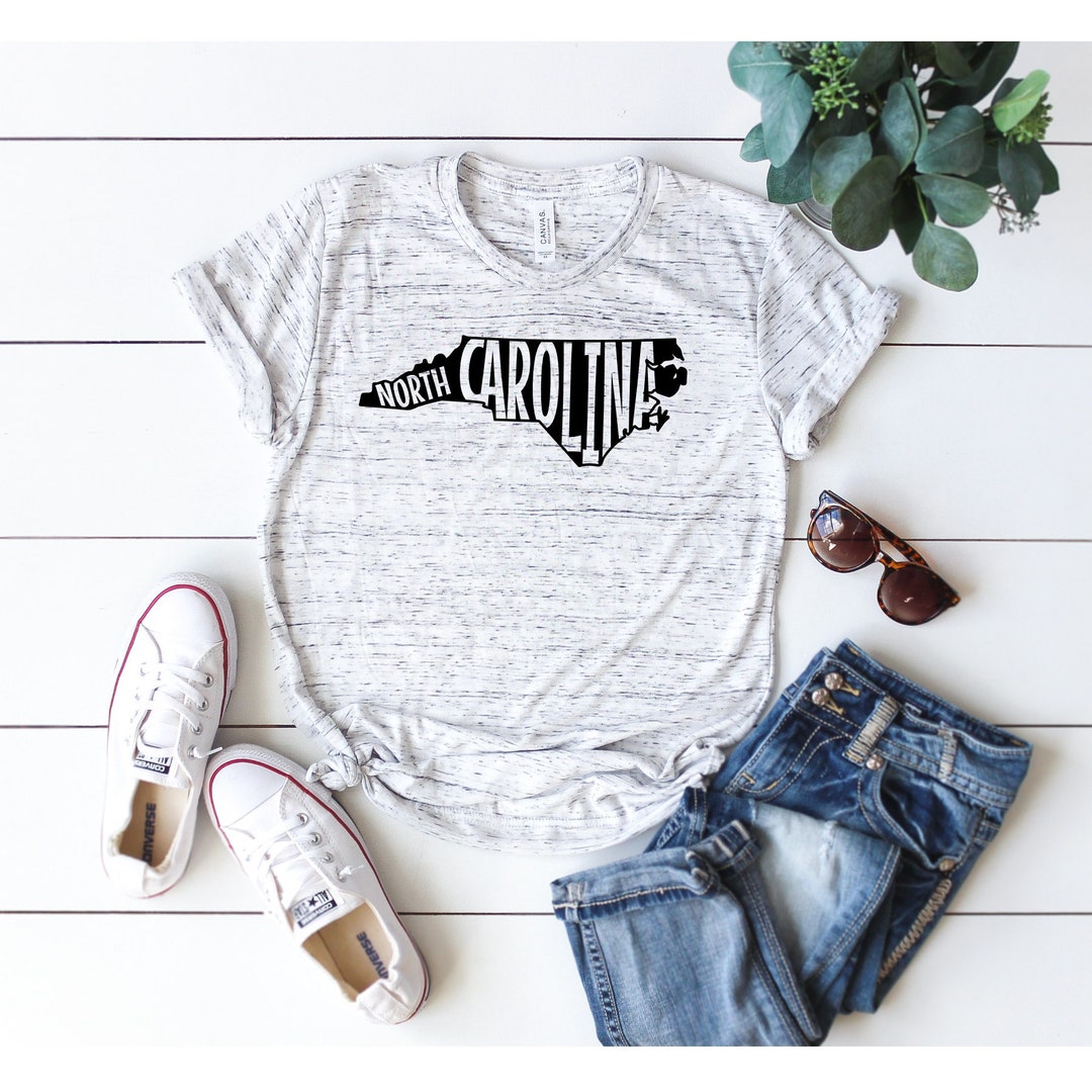 NC Map T-shirt - Etsy