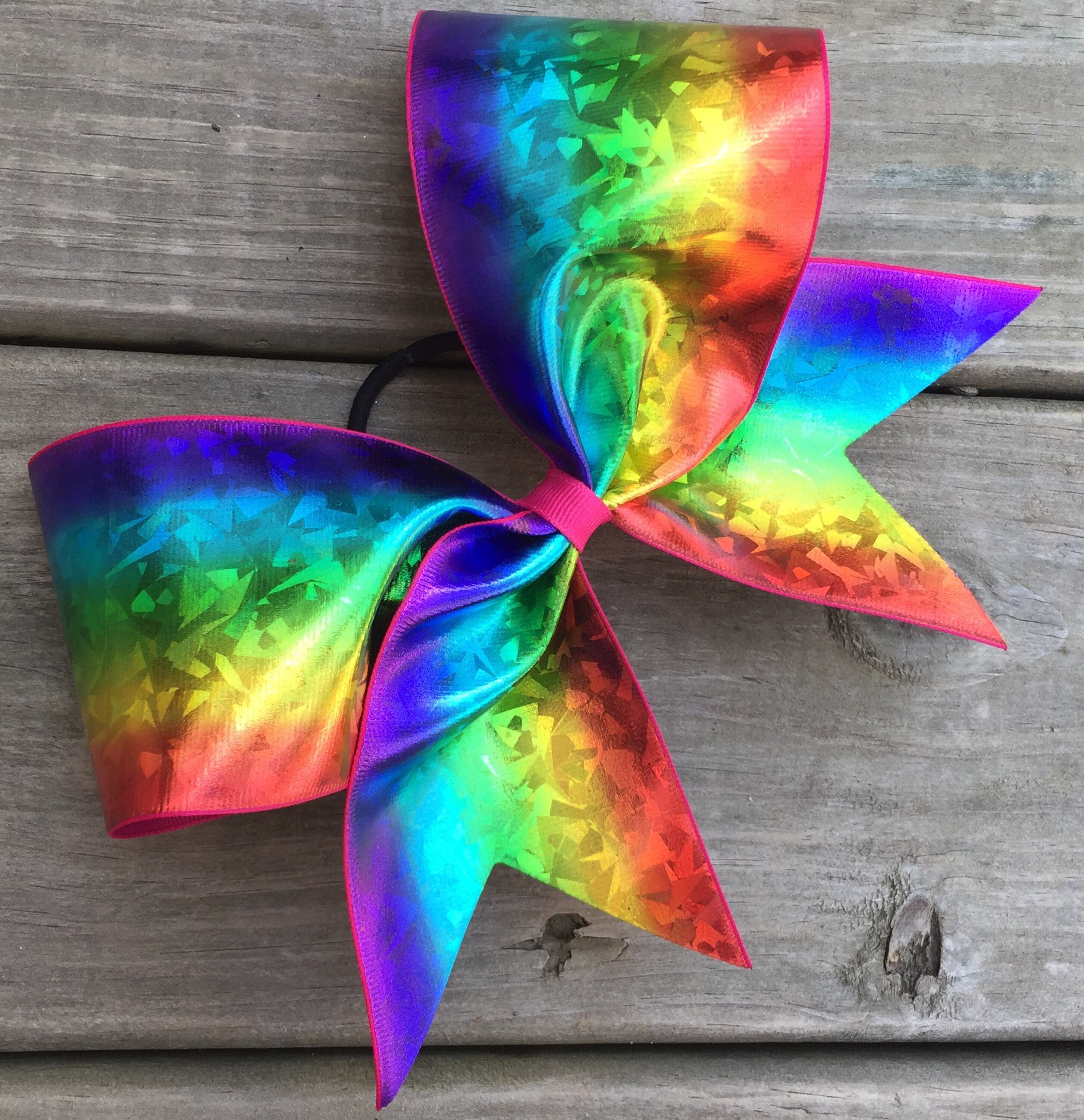 Rainbow Ribbon Bow - Etsy