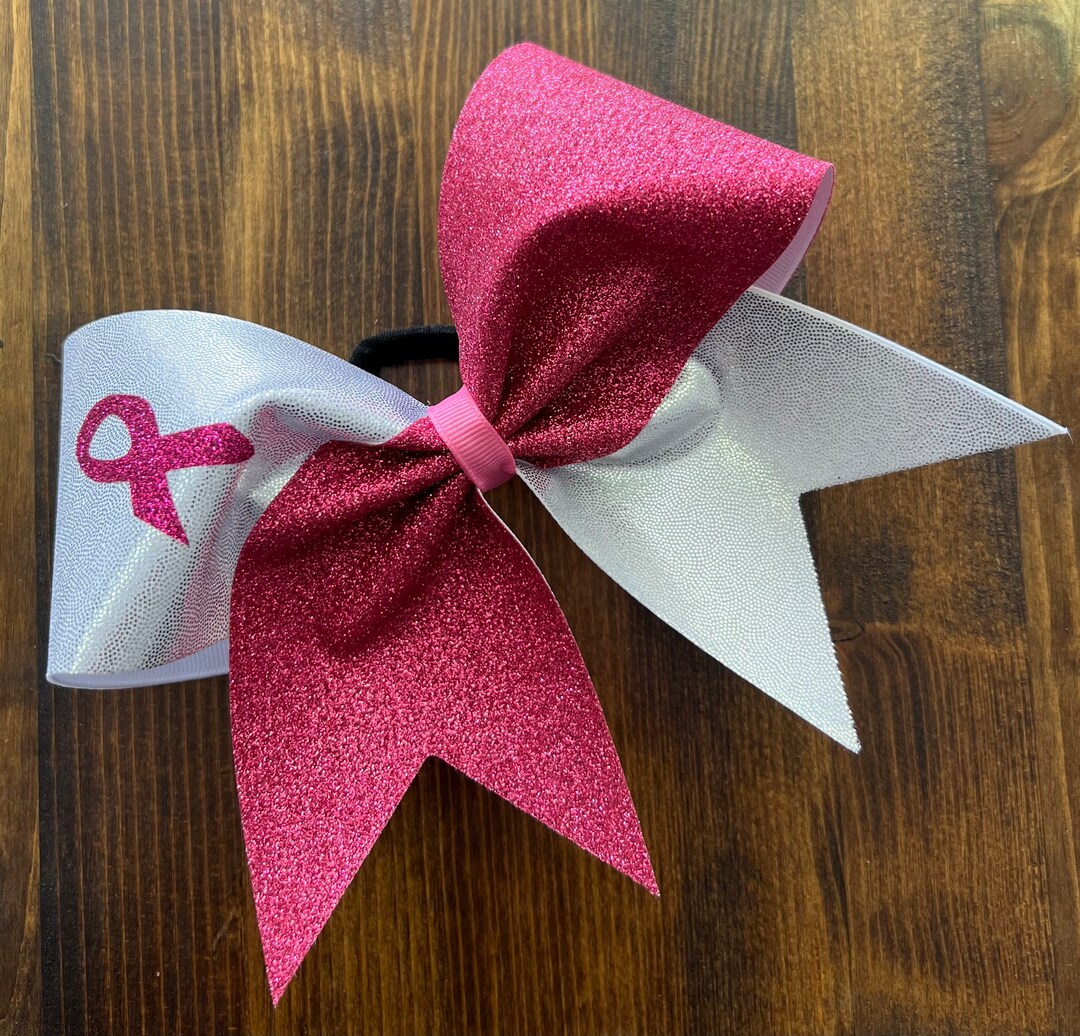 Breast Cancer Awareness Cheer Bow - Etsy