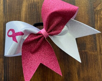 Breast Cancer Awareness Cheer Bows Team Cheer Bows - Etsy