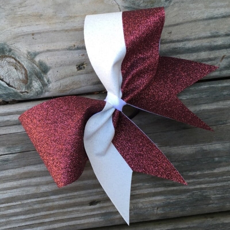 Maroon Cheer Bows - Etsy