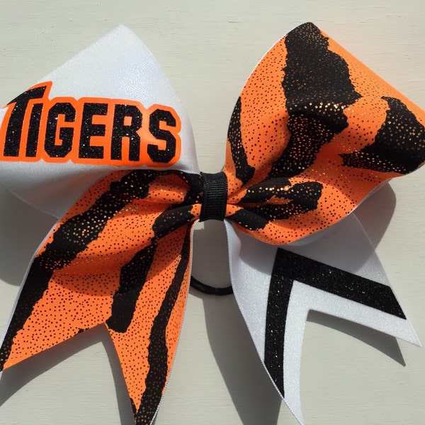Orange Cheer Bow - Etsy