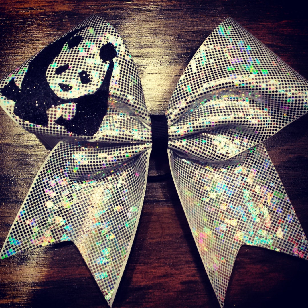 Panda Cheer Bow - Etsy