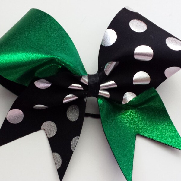 Polka Dot Cheer Bow - Etsy