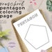 Pentagon Shape Coloring Page - Printable Preschool Pentagon Coloring ...