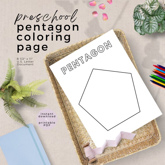 Pentagon Coloring Page Pentagon Leaves Photos, Images & Pictures