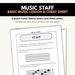 Basic Music Theory Lesson and Cheat Sheet: the Music Staff Printable ...