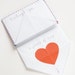 Printable DIY Valentine piece of My Heart Folded School Note Card ...