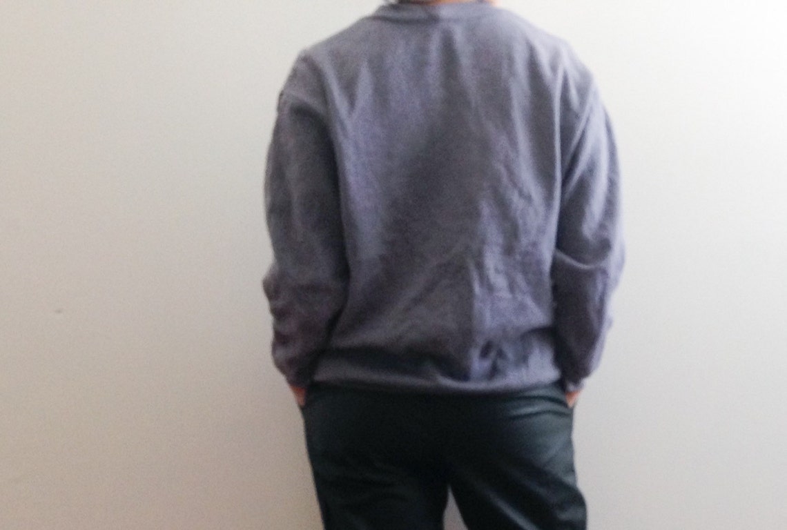 Grey Multi Texture Sweatshirt - Etsy