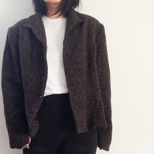 Hand Knit Green Colorblock Infinity Scarf - Etsy