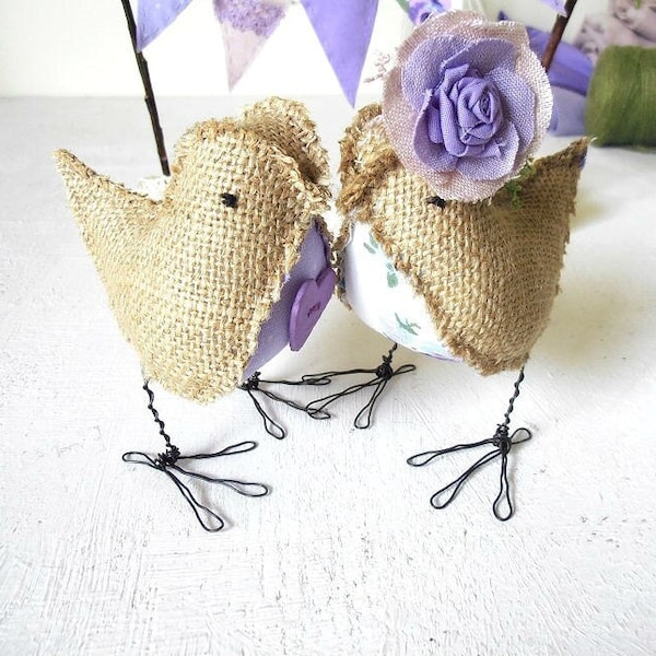 Burlap Bird - Etsy