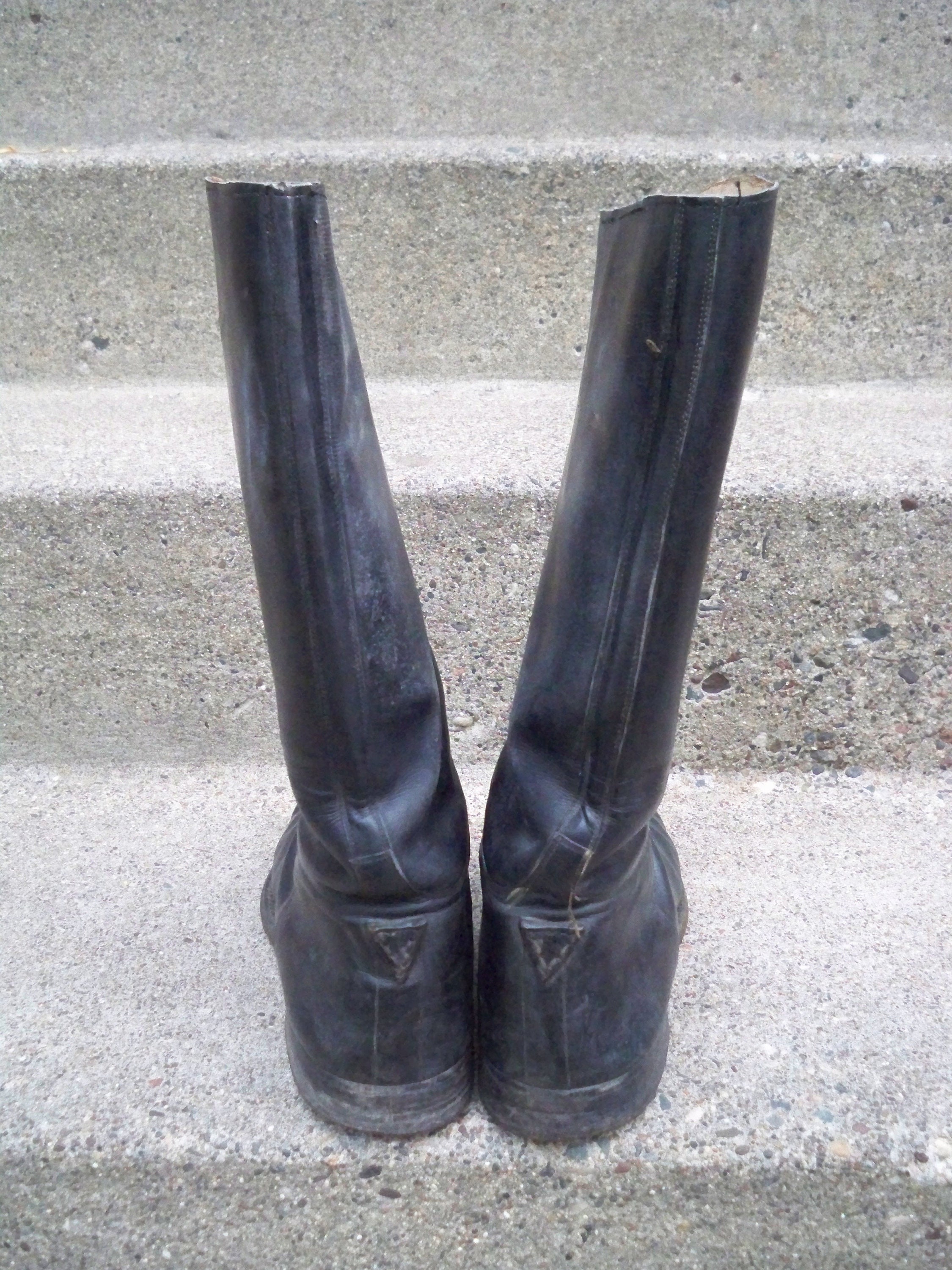 Vintage World War 2 II Era US Black Leather Calvary Riding Motorcycle ...