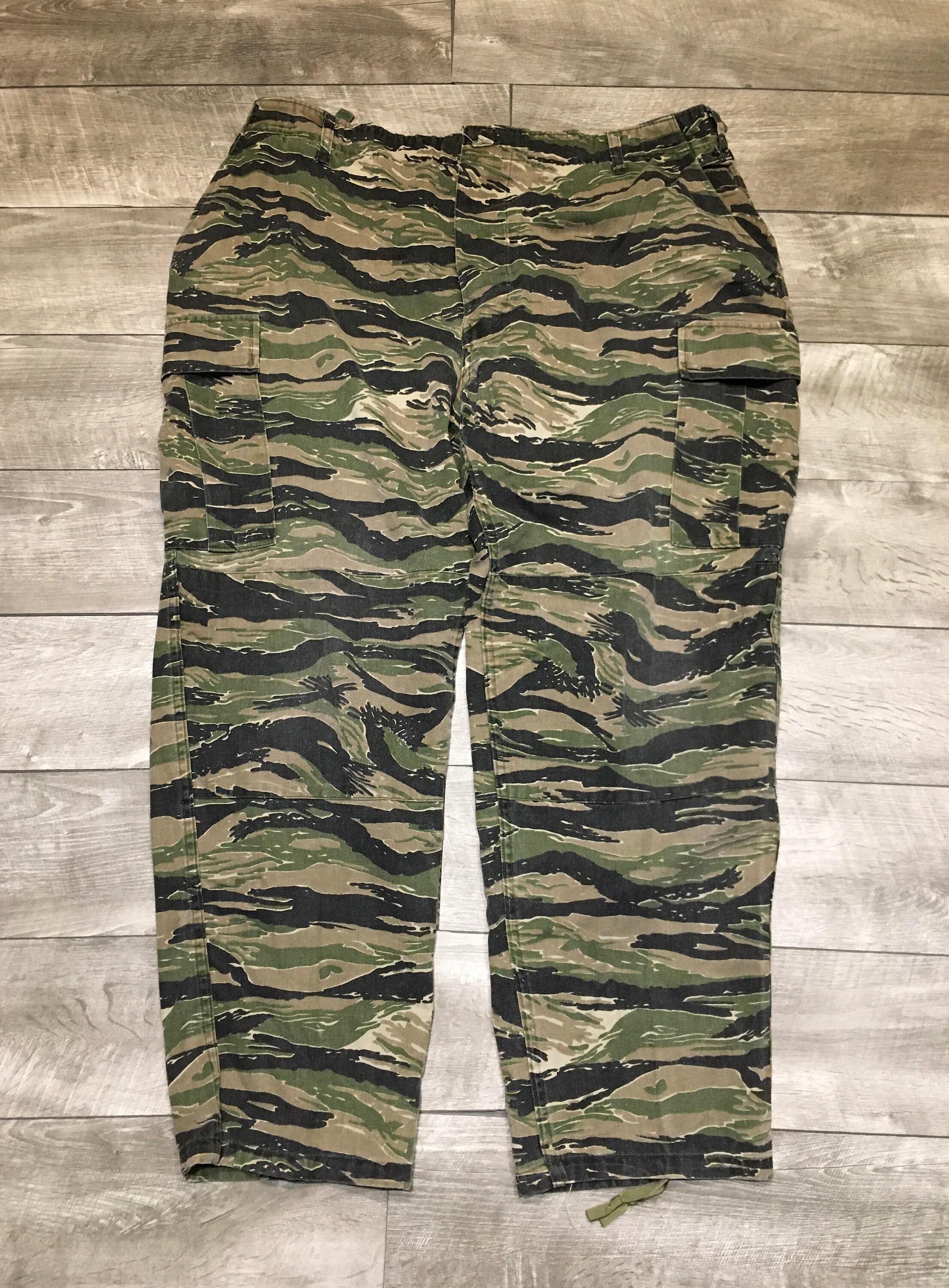 TRU SPEC Tiger Stripe Vintage Desert Combat BDU Pants 32” Inseam Size ...