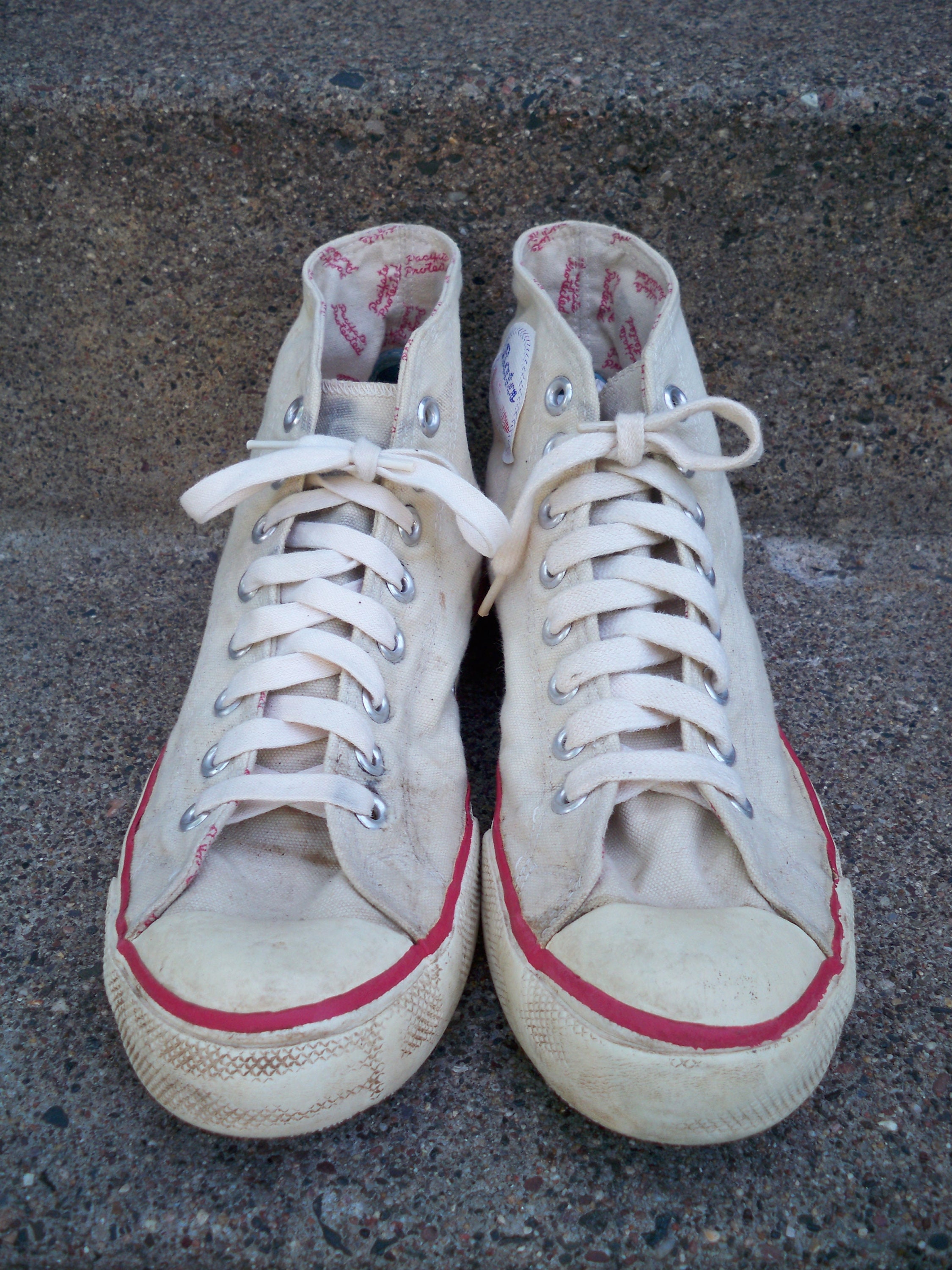 Vintage Bata Bullets Made in USA High Top Men's Tan Canvas Hipster ...