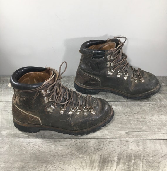Vintage Vasque Mens Leather Hiking Backpacking Trail … - Gem