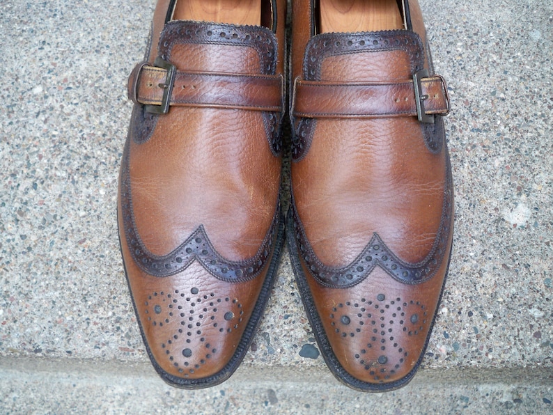 Vintage Freeman Shoes for Men Brown Leather Men's Wingtips Pimp ...
