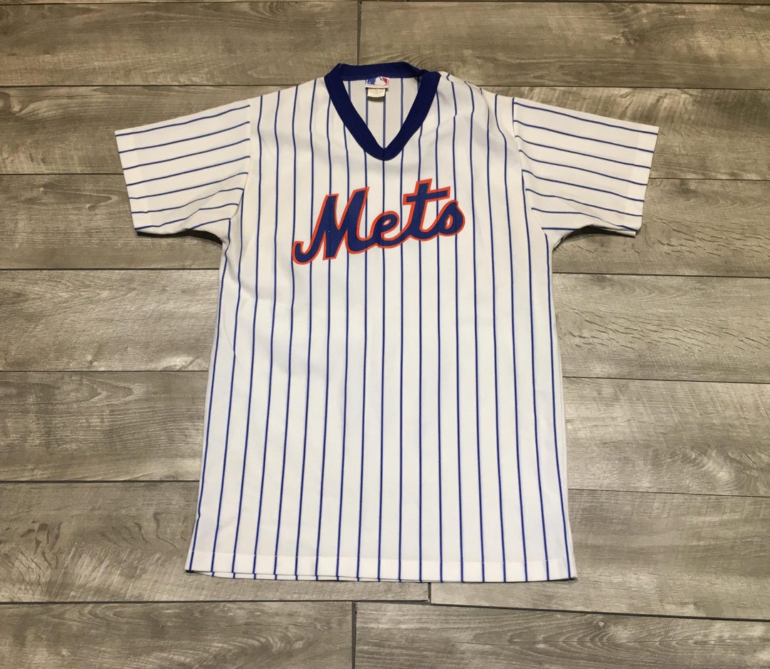 Vintage New York Mets Major League Baseball MLB T-shirt Tee Pinstripe ...