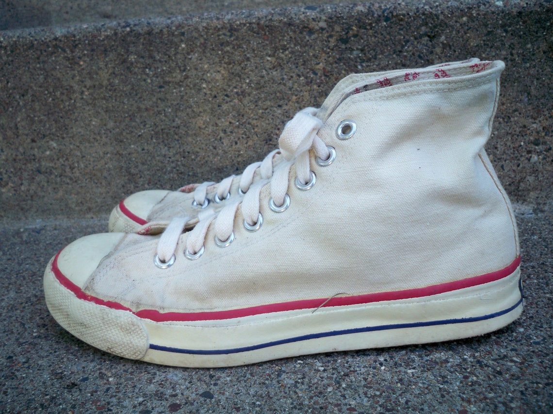 Vintage Bata Bullets Made in USA High Top Men's Tan Canvas - Etsy Canada