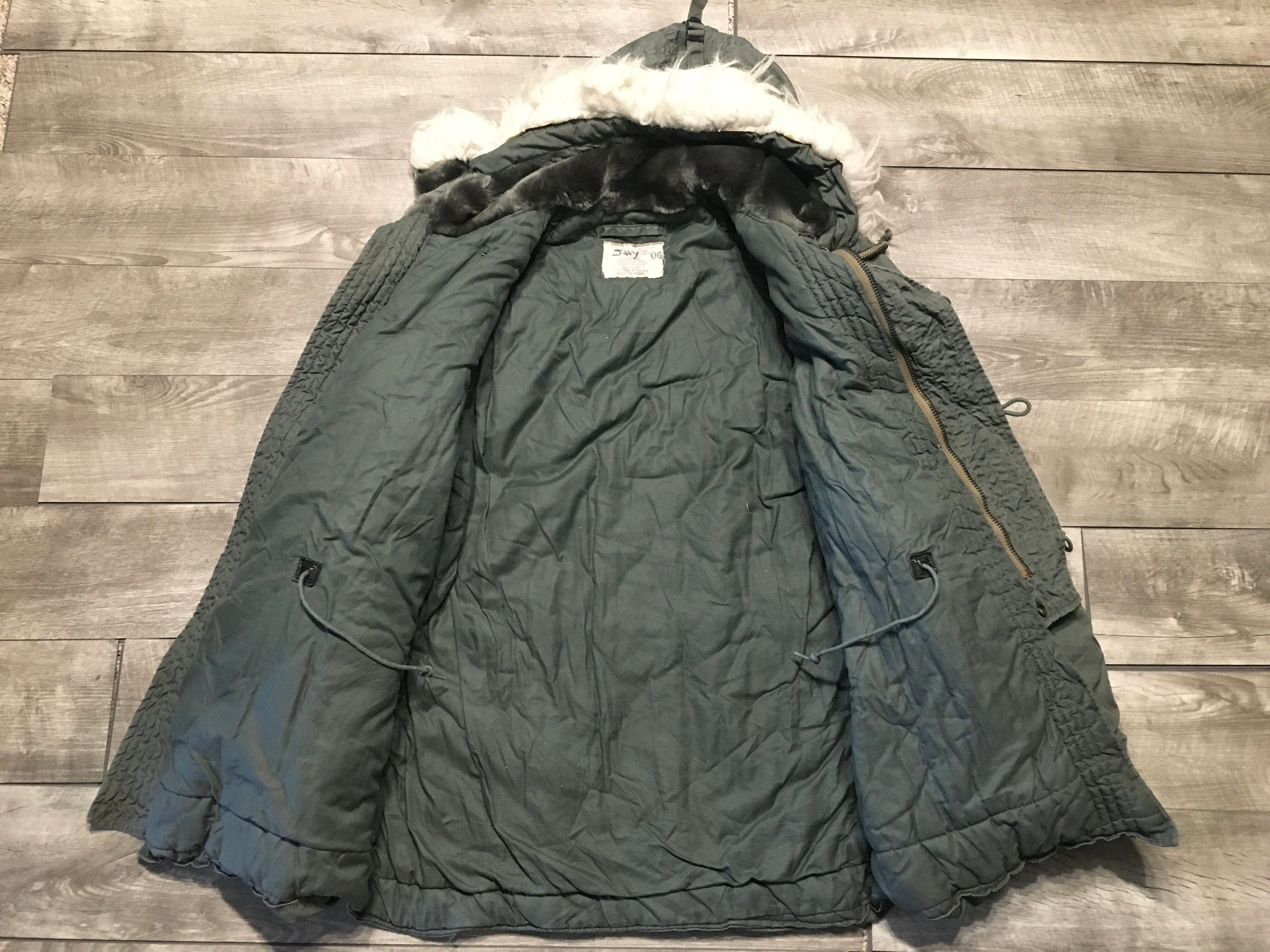 Vintage 70s N3B Hooded Parka Jacket Snorkel Military Fur Hood USAF Size Medium - Etsy