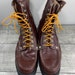 Vintage Czechoslovakia Brown Leather Men’s Hunting Work Moc Soft Toe ...