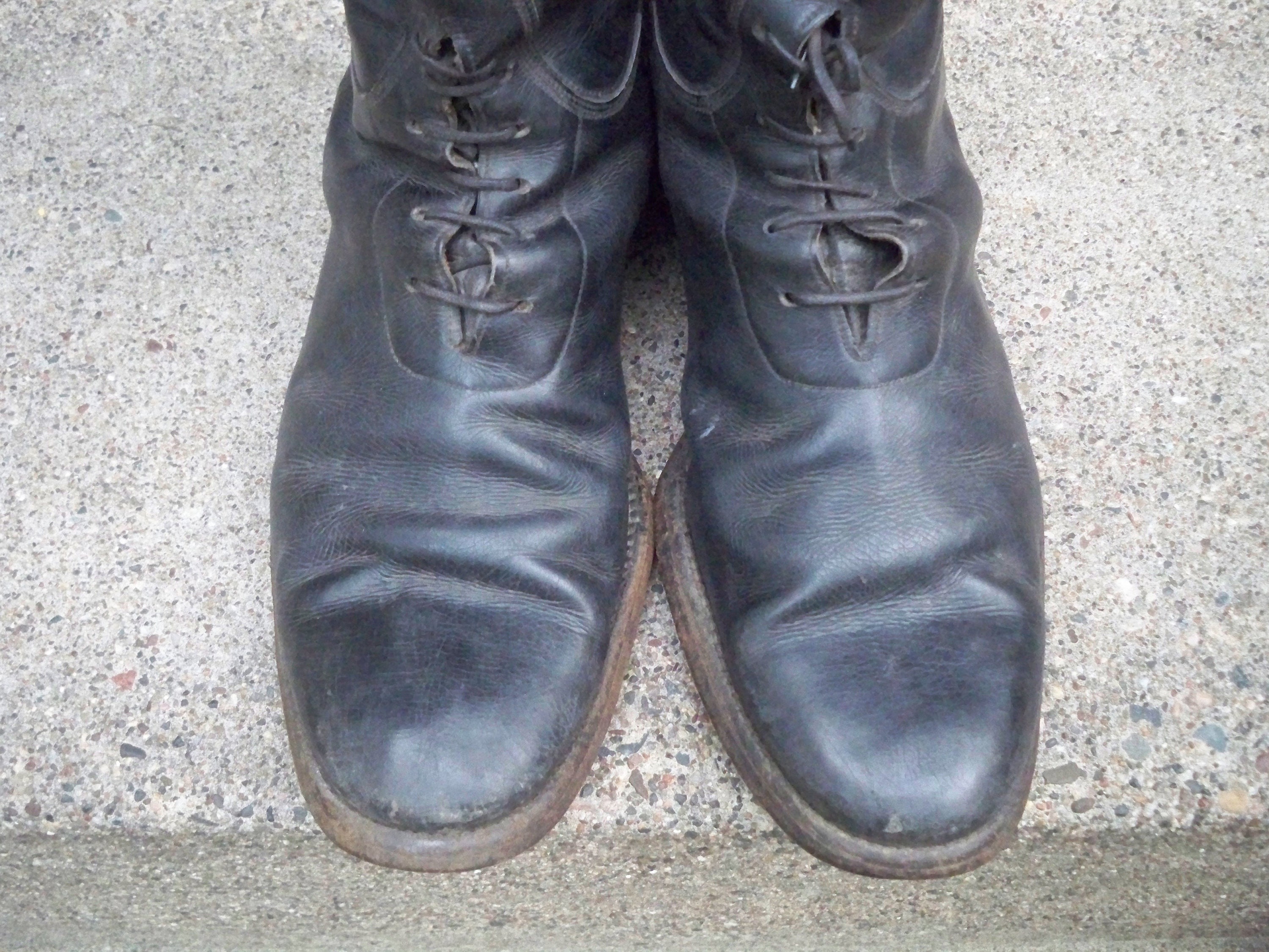 Vintage World War 2 II Era US Black Leather Calvary Riding Motorcycle ...