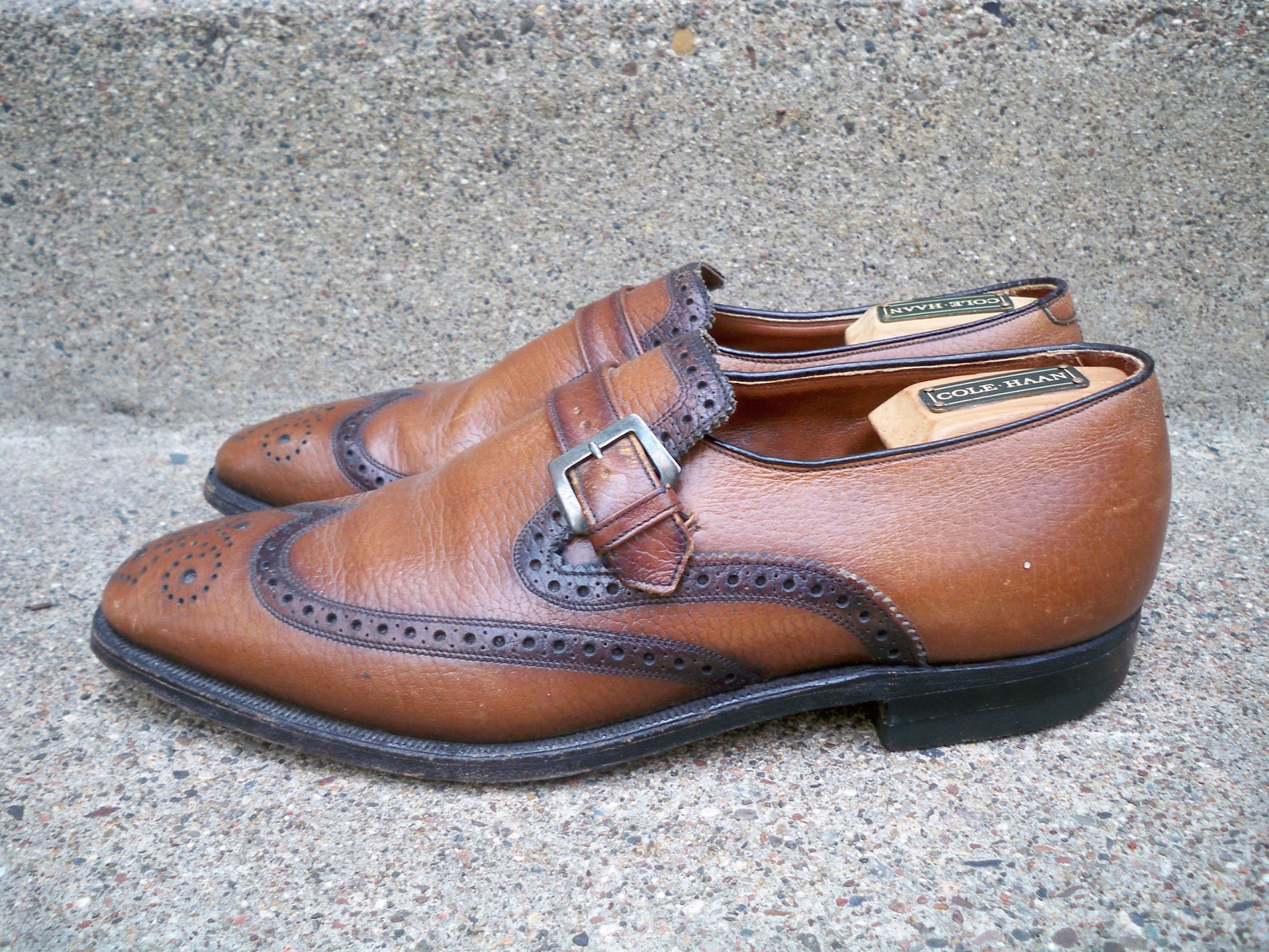 Vintage Freeman Shoes for Men Brown Leather Men's Wingtips Pimp ...