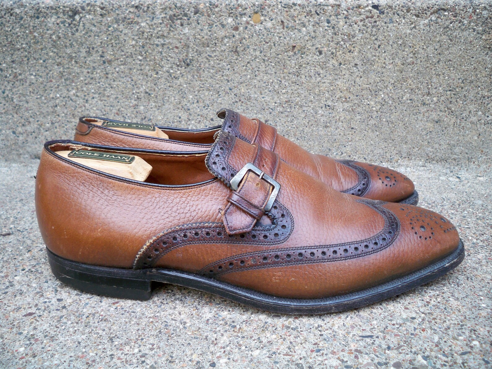 Vintage Freeman Shoes for Men Brown Leather Men's Wingtips Pimp ...