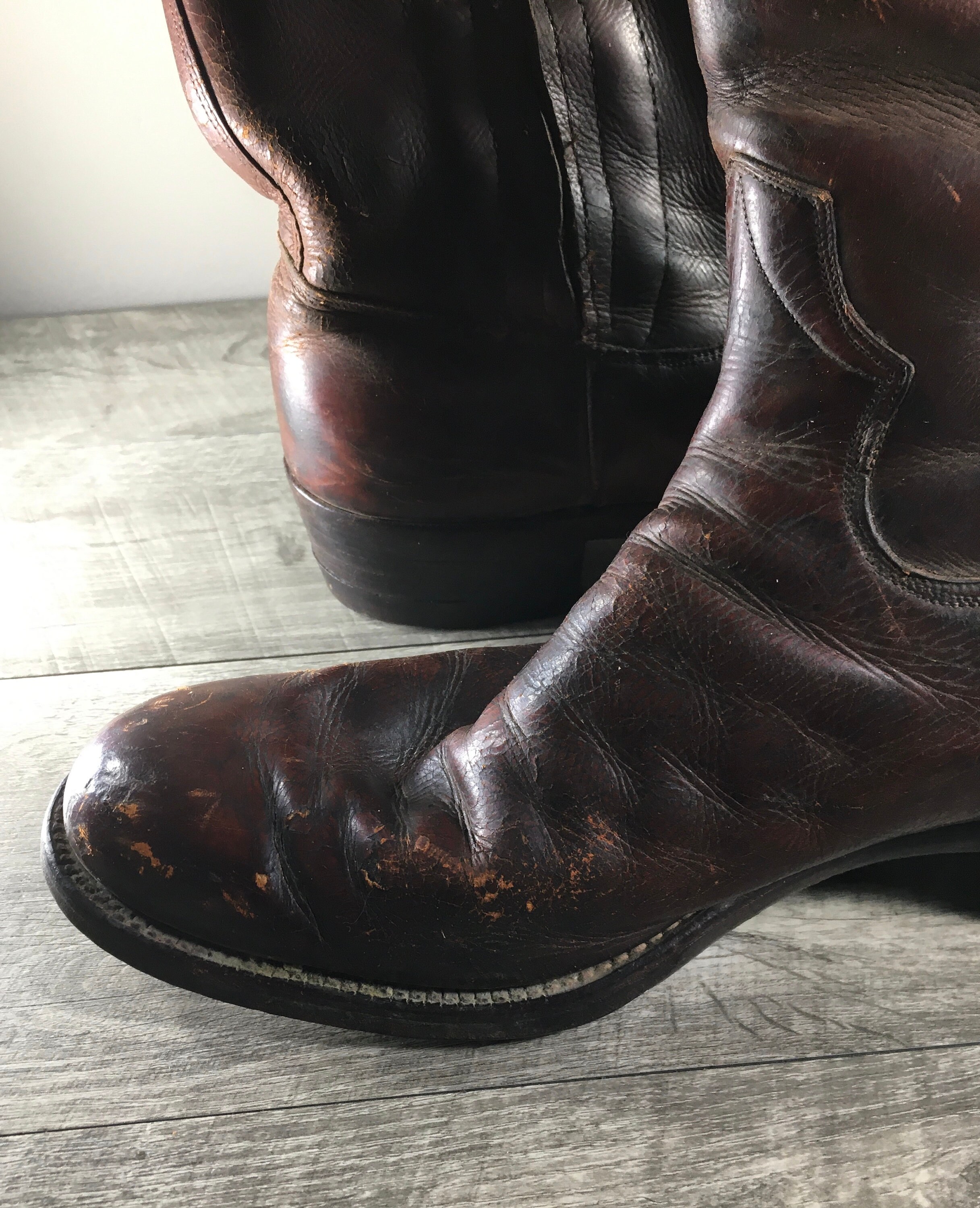 Vintage WWII WW2 Era Russet Leather Mens Motorcycle Biker Riding Soft ...