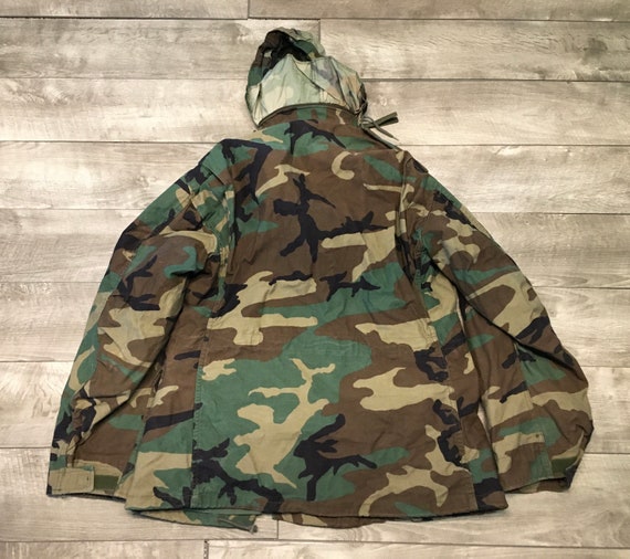 Vintage US Army Cold Weather Woodland Camouflage Camo… - Gem