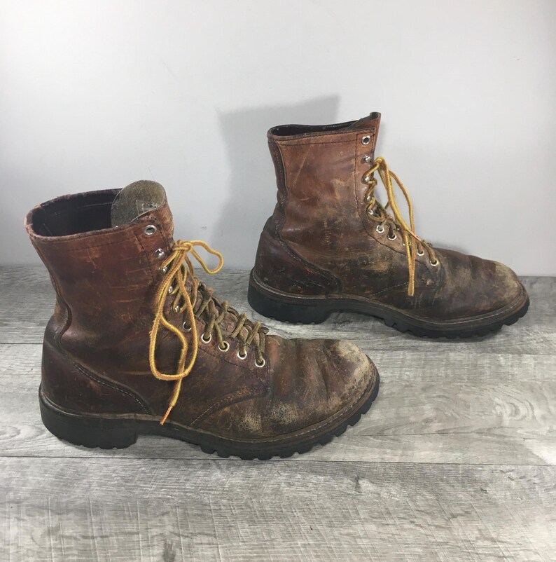 Vintage Irish Setter Red Wing Lug Sole Leather 2233 Work Soft Toe Mens ...