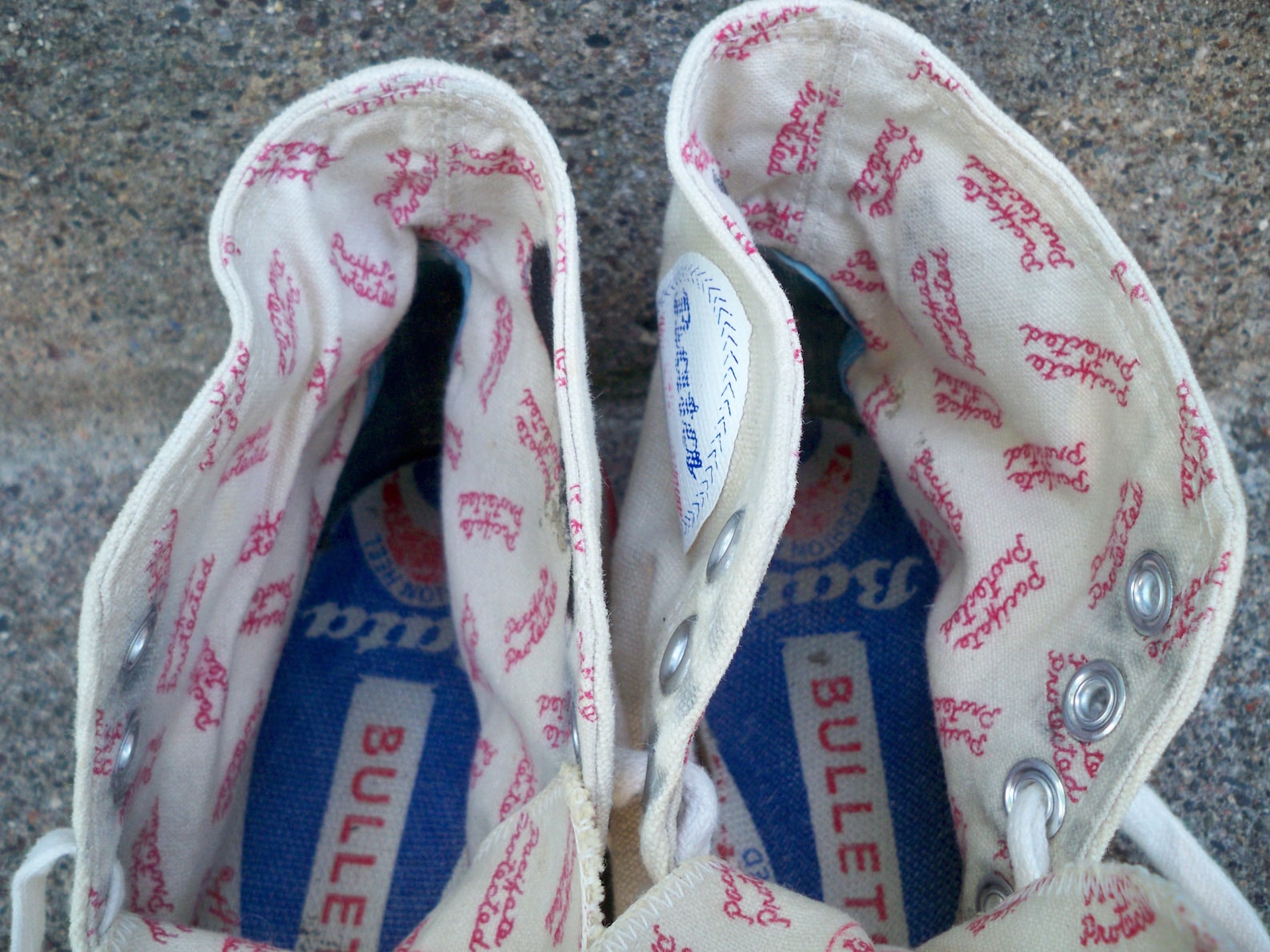 Vintage Bata Bullets Made in USA High Top Men's Tan Canvas Hipster ...