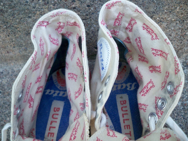 Vintage Bata Bullets Made in USA High Top Men's Tan Canvas Hipster ...