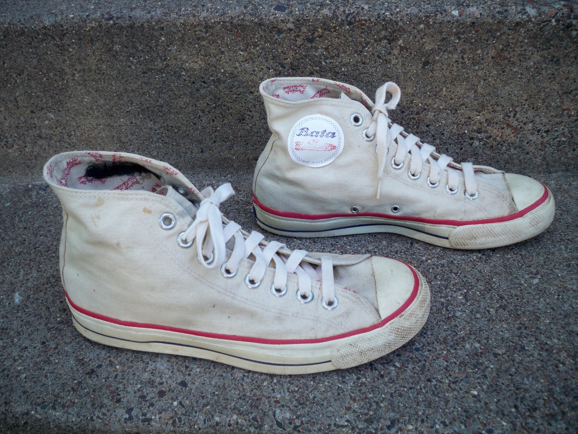 Vintage Bata Bullets Made in USA High Top Men's Tan Canvas - Etsy Canada