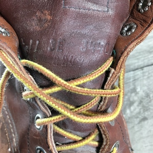 Vintage Red Wing 8249 Mens Brown Leather Roughneck Work Steel Moc Toe ...