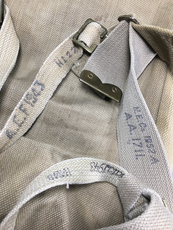 Vintage WWII WW2 Era Army Canvas Rucksack Backpack Fi… - Gem