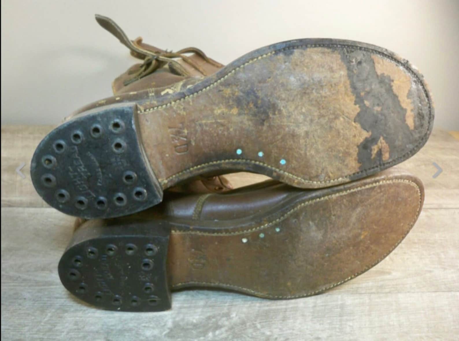 Original WW2 WWII 1940s USA Army Military International Shoe Company ...
