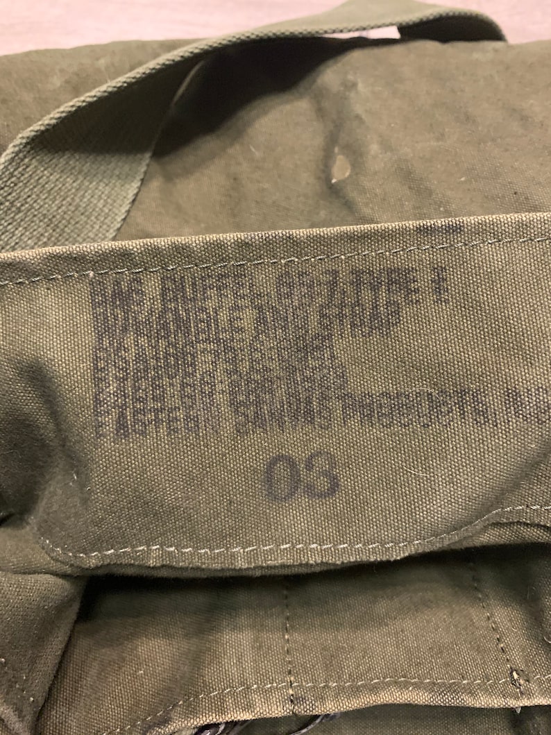 Vintage US Army Vietnam War Era BARRACK Laundry Clothing Duffle Duffel ...